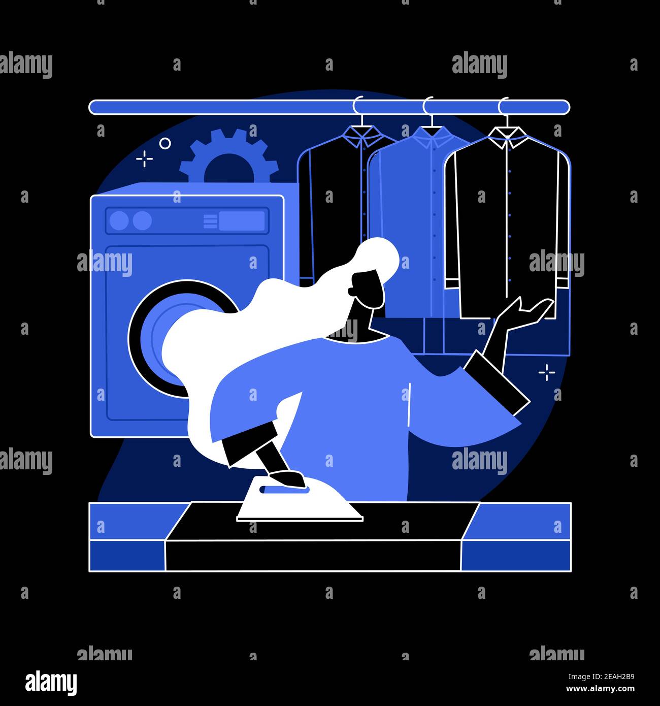 Laundry and dry cleaning abstract concept vector illustration Stock ...