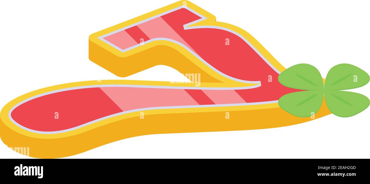 Lucky seven icon. Isometric of lucky seven vector icon for web design ...