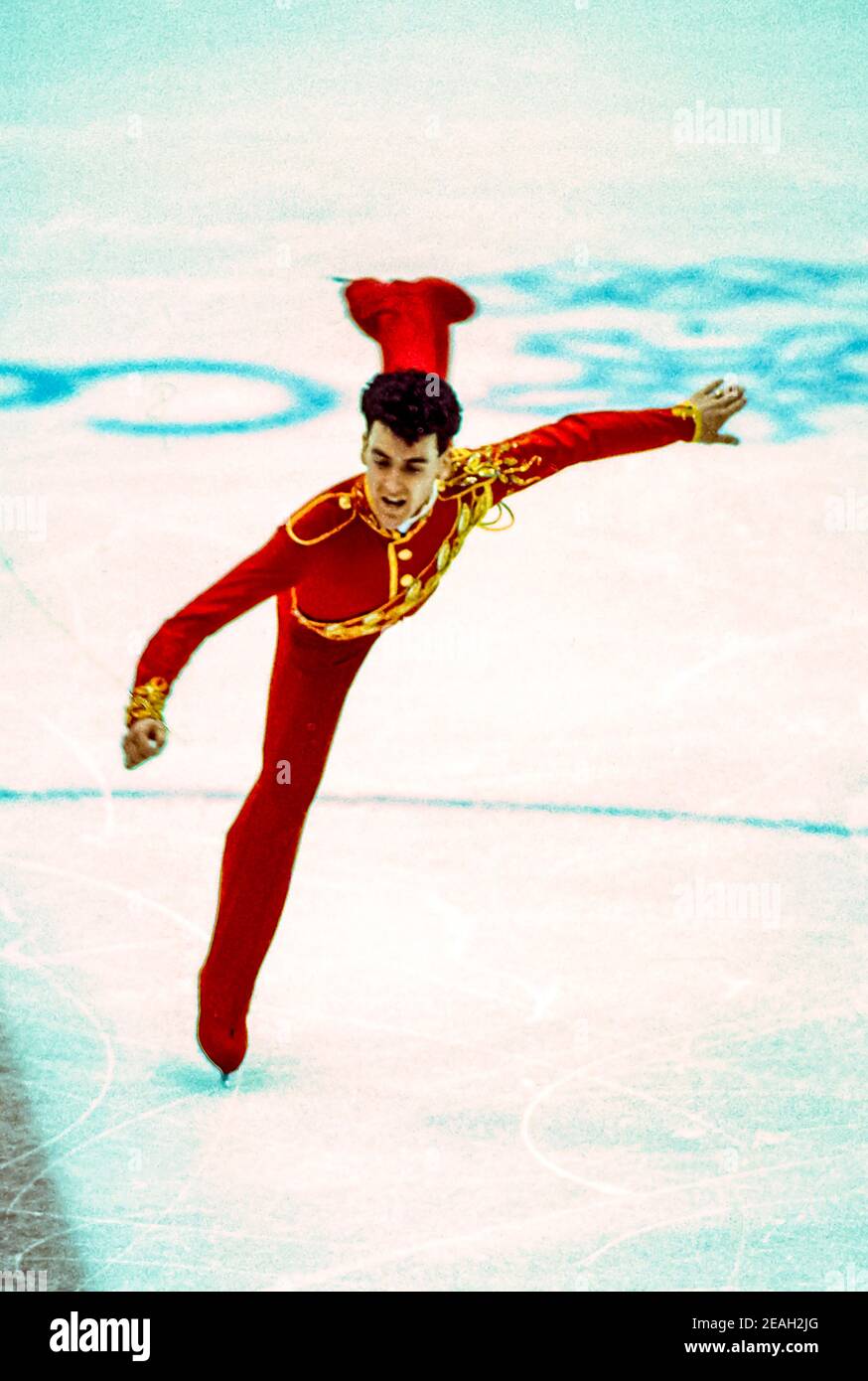 Brian Orser (CAN) silver medal winner competing in the Men's Figure ...
