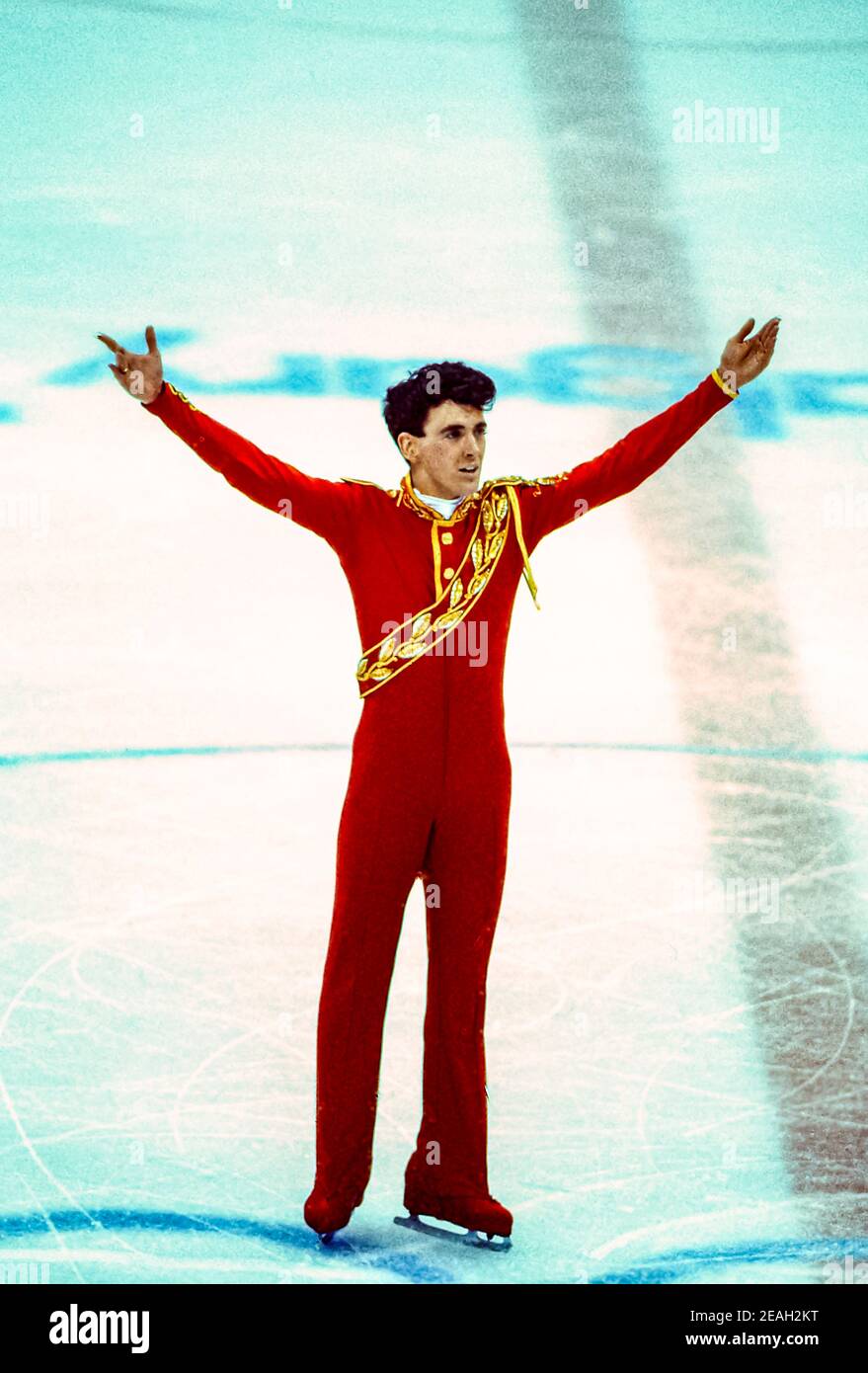 Brian Orser (CAN) silver medal winner competing in the Men's Figure ...