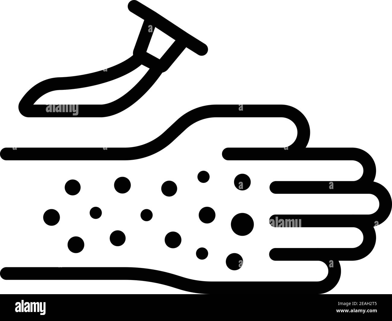 Allergic skin icon. Outline allergic skin vector icon for web design ...