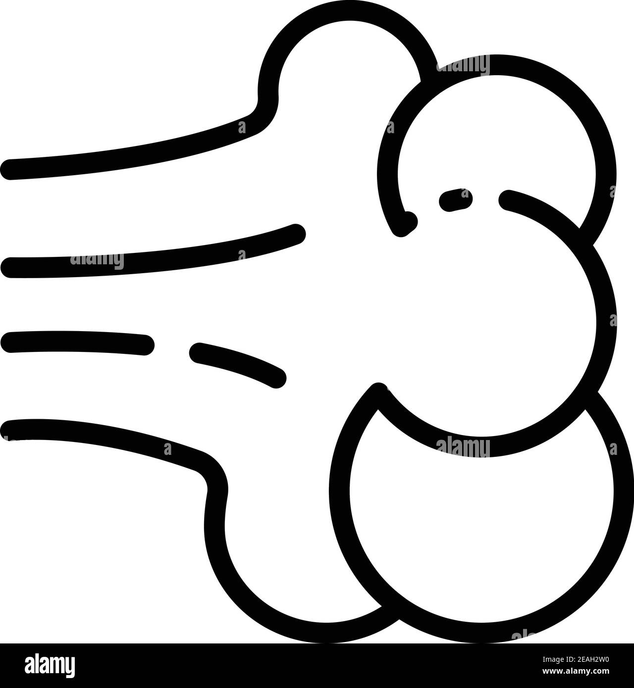 Dust allergy icon. Outline dust allergy vector icon for web design ...