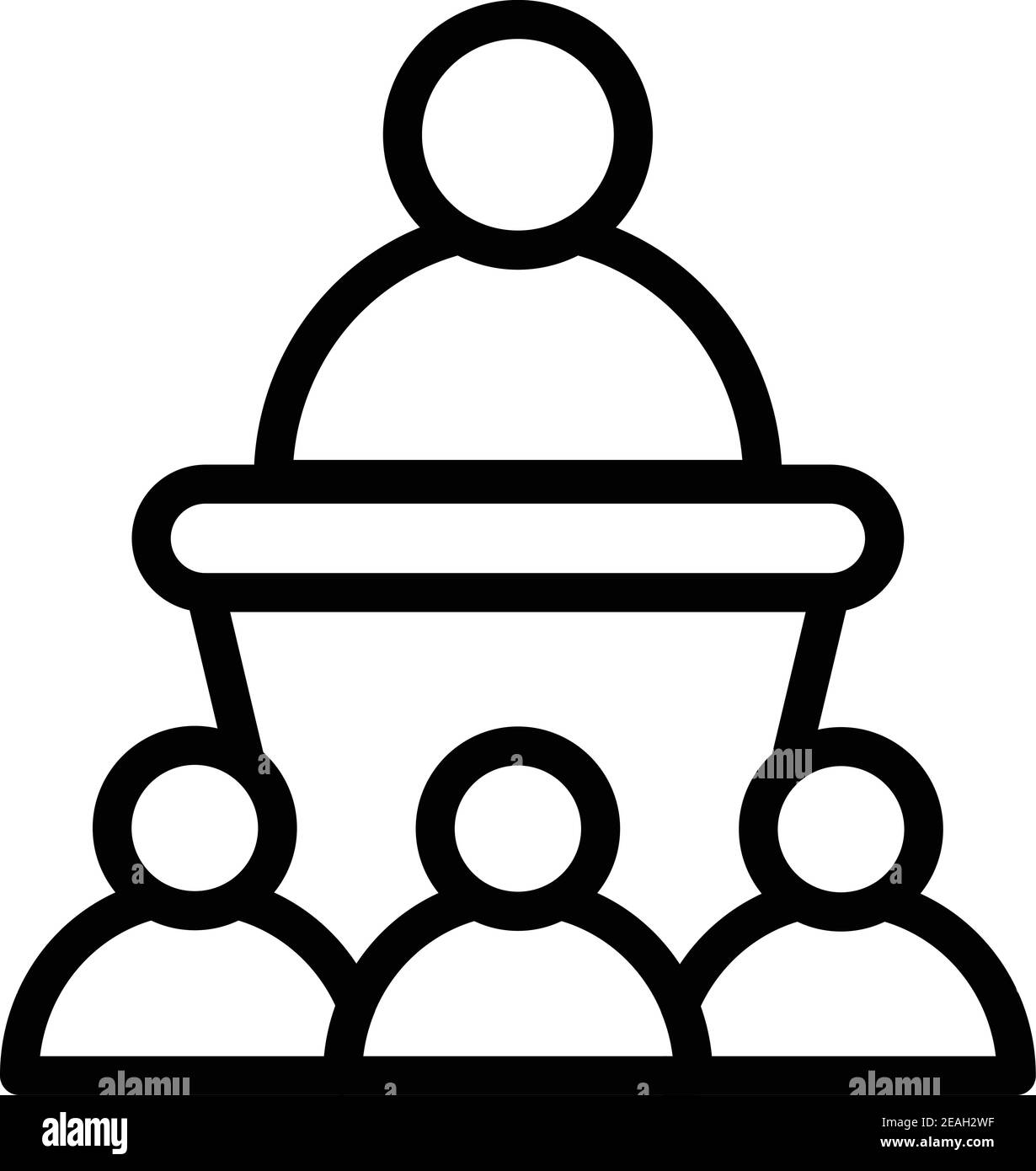 Public authority icon. Outline public authority vector icon for web ...