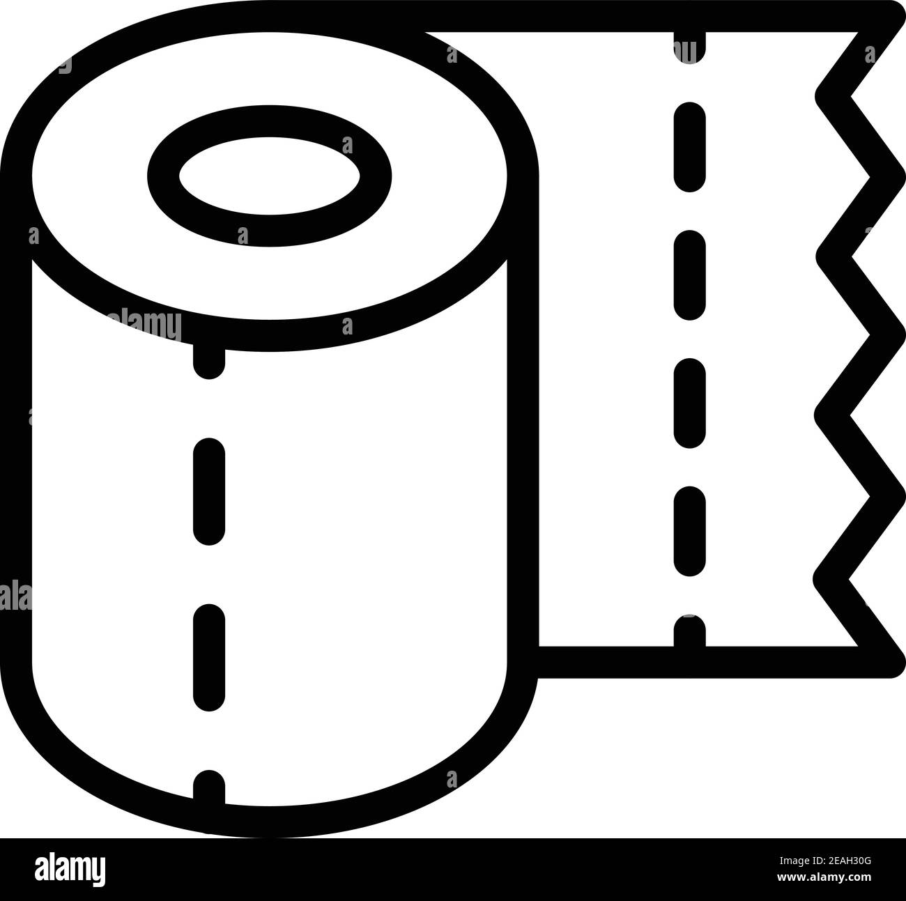 Roll handkerchief icon. Outline roll handkerchief vector icon for web ...
