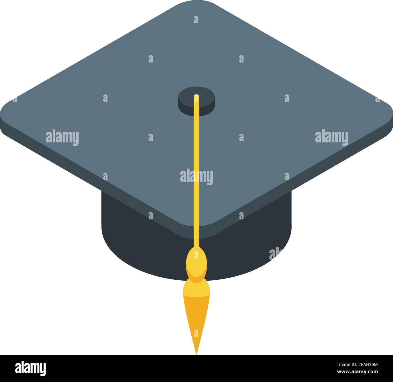 Degree cap icon. Isometric of degree cap vector icon for web design ...
