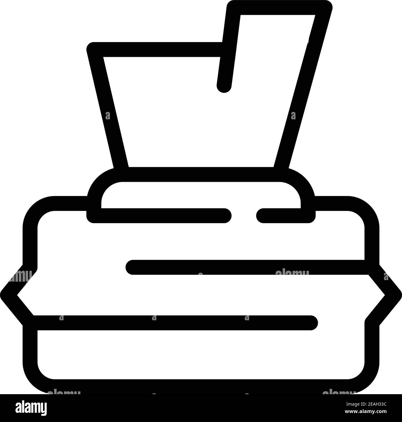 Sanitary wet wipes icon. Outline sanitary wet wipes vector icon for web ...
