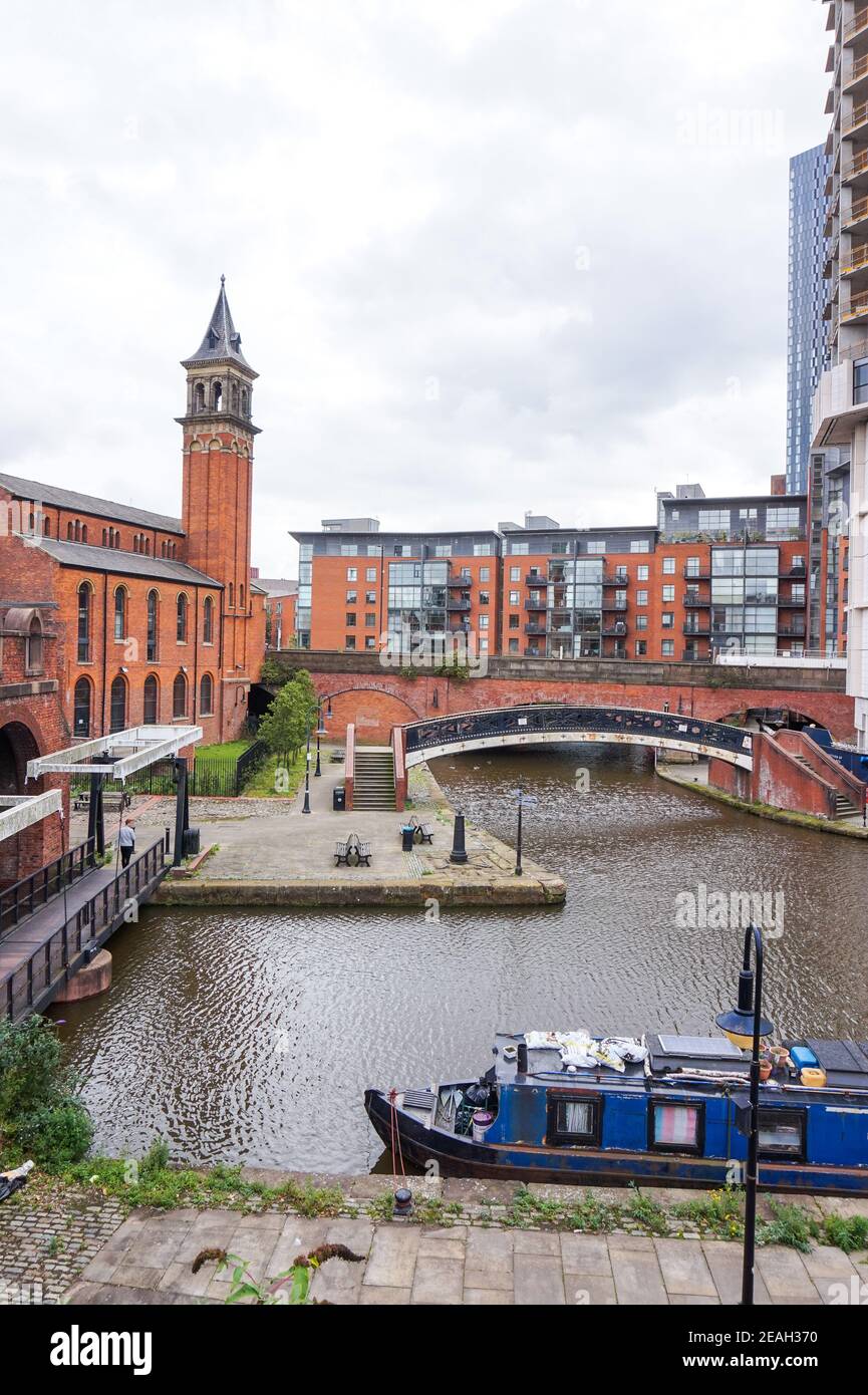 Castlefield Basin Bridgewater Canal Tow Path, Manchester, England, UK ...