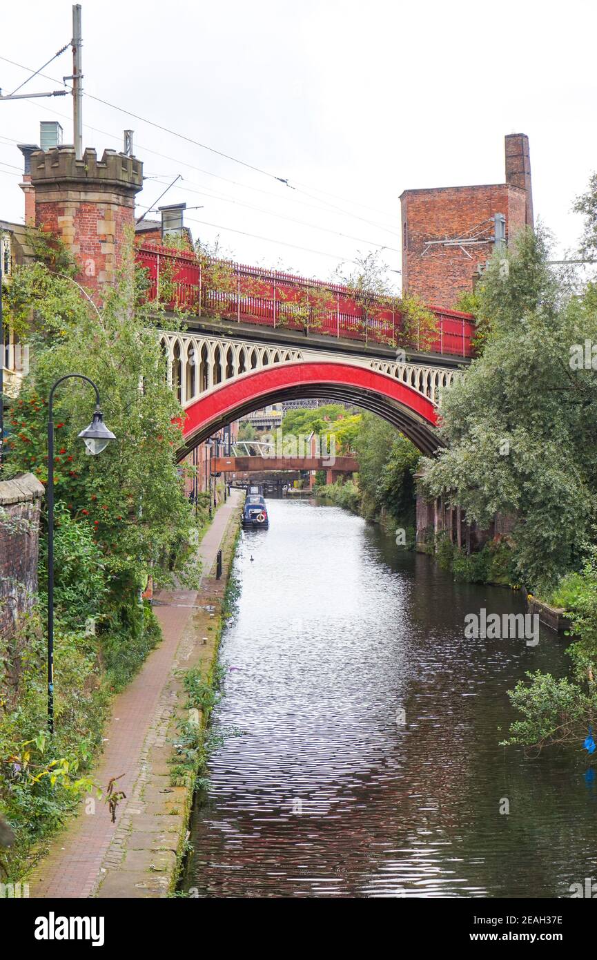 Castlefield Basin Bridgewater Canal Tow Path, Manchester, England, UK ...