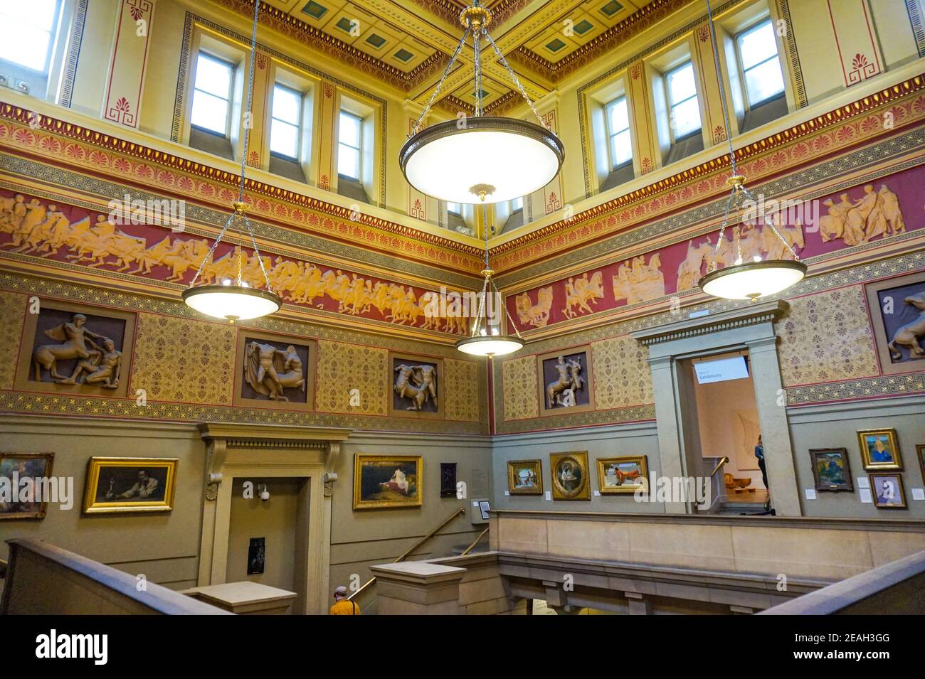 Inside Manchester Art Gallery, England, UK Stock Photo - Alamy