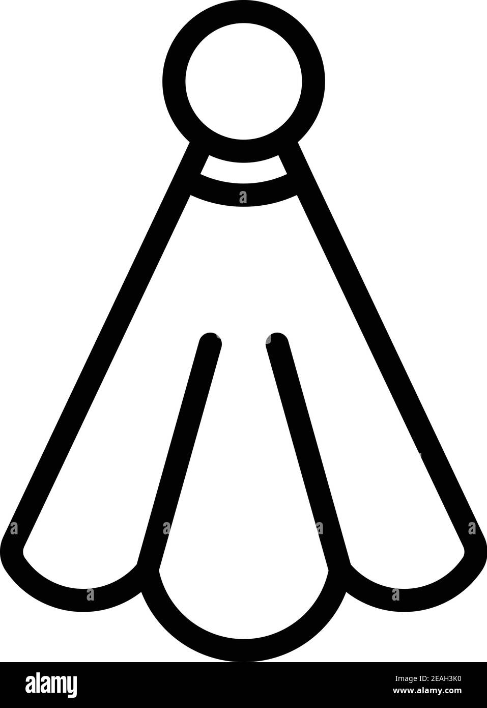 Pocket handkerchief icon. Outline pocket handkerchief vector icon for ...