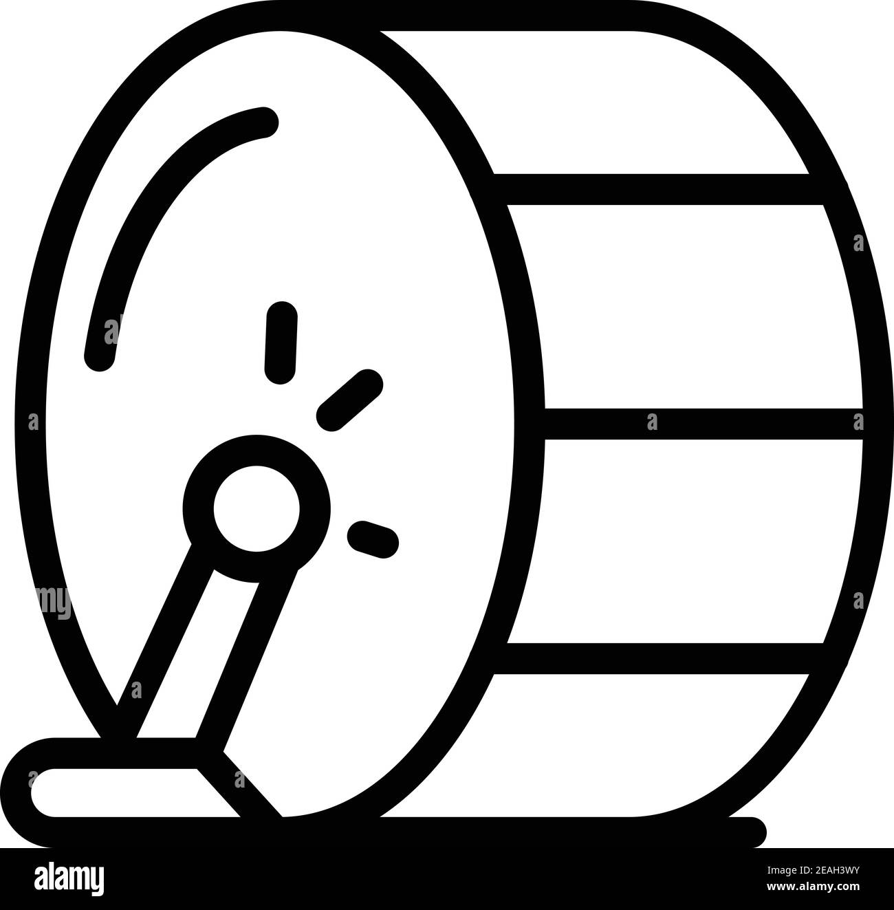 Rhythm drum icon. Outline rhythm drum vector icon for web design ...