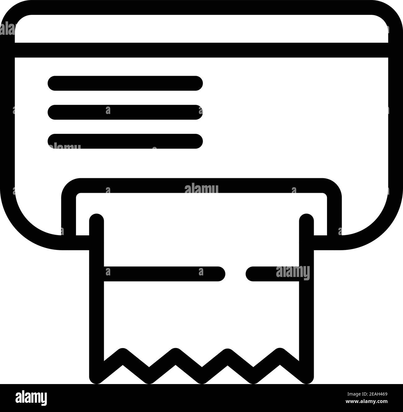 Paper tissue box icon. Outline paper tissue box vector icon for web ...