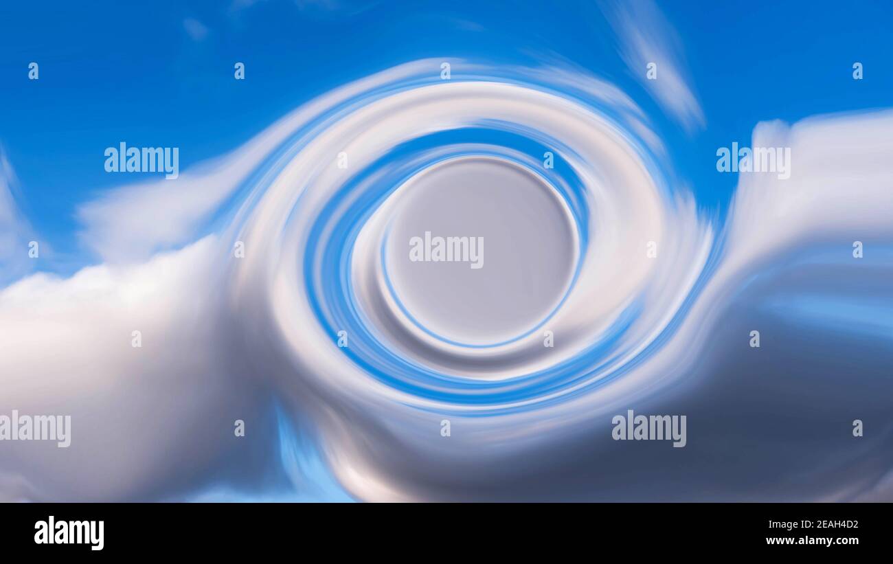 Clouds are swirling in a spiral, creative clouds, wallpaper design ...