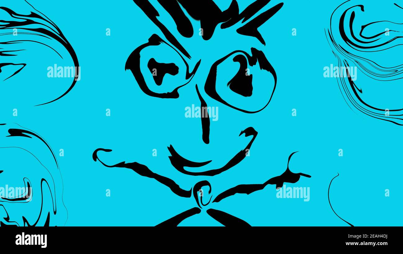 Design logo. The icon of the little man. Music background with a ...