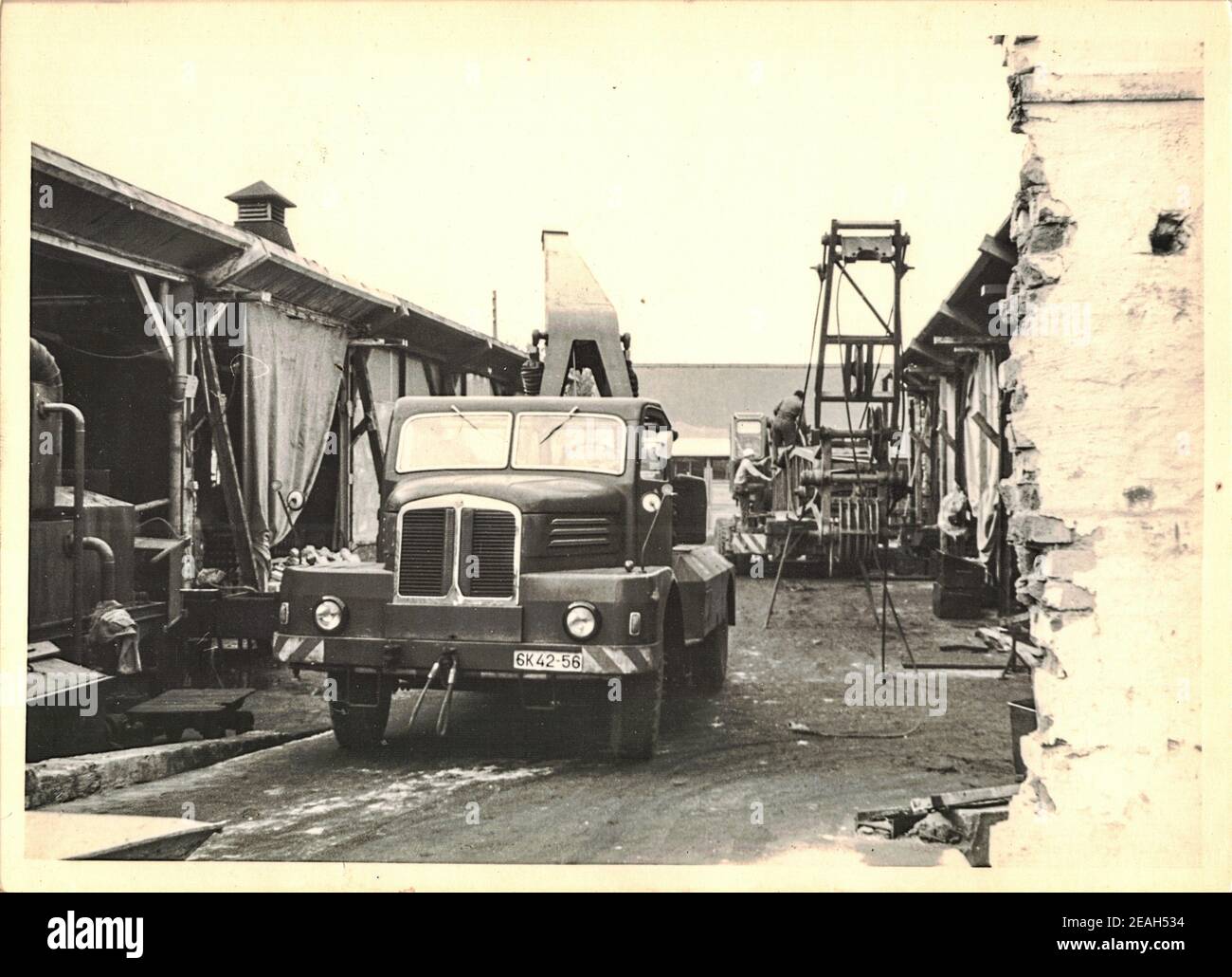 FRAUREUTH, EAST GERMANY - MAY 18, 1965: The retro photo shows ...