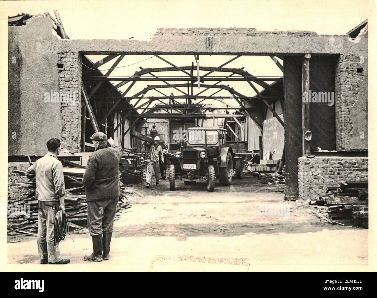 FRAUREUTH, EAST GERMANY - MAY 7, 1965: The retro photo shows ...