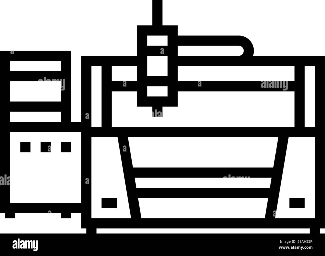 laser apparatus line icon vector illustration Stock Vector Image & Art ...