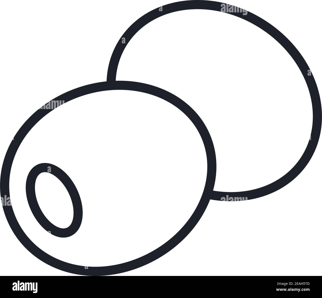Olive icon. Vector linear icon, contour, shape, outline isolated on a ...