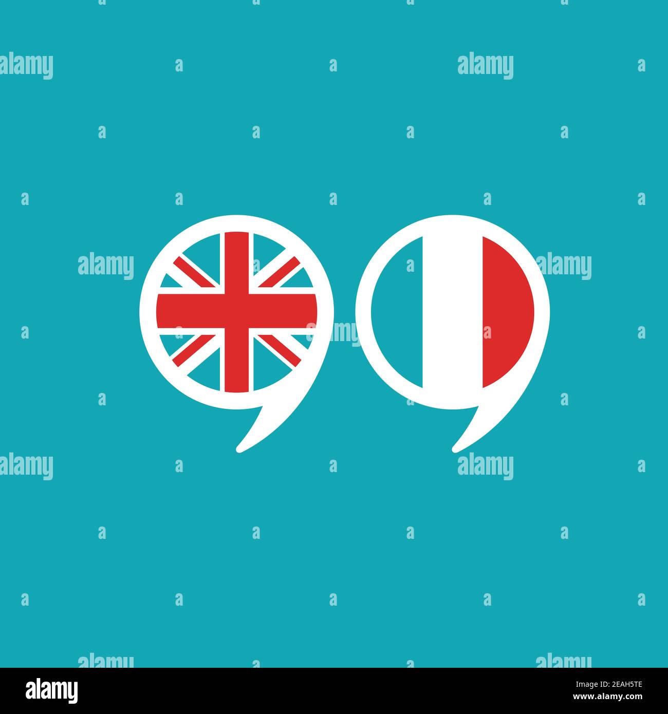 French and british flags Stock Vector Images - Alamy