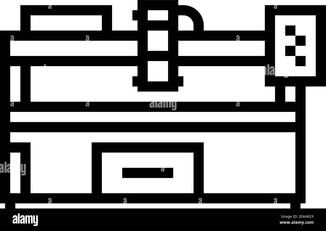 plasma apparatus line icon vector illustration Stock Vector Image & Art ...