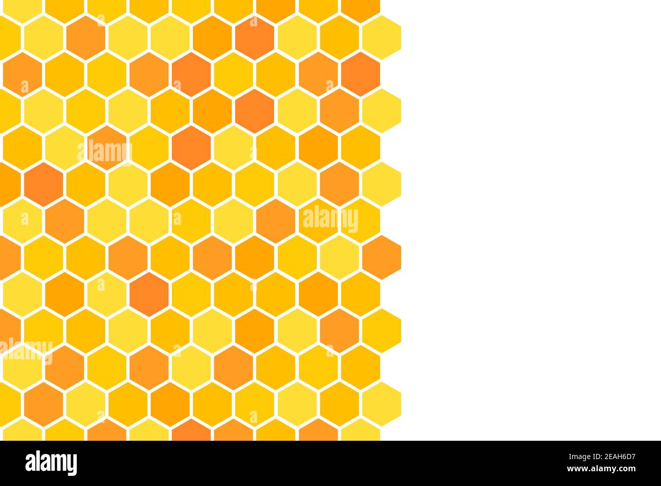 Golden background with honeycomb shapes. Vector illustration. Pattern ...