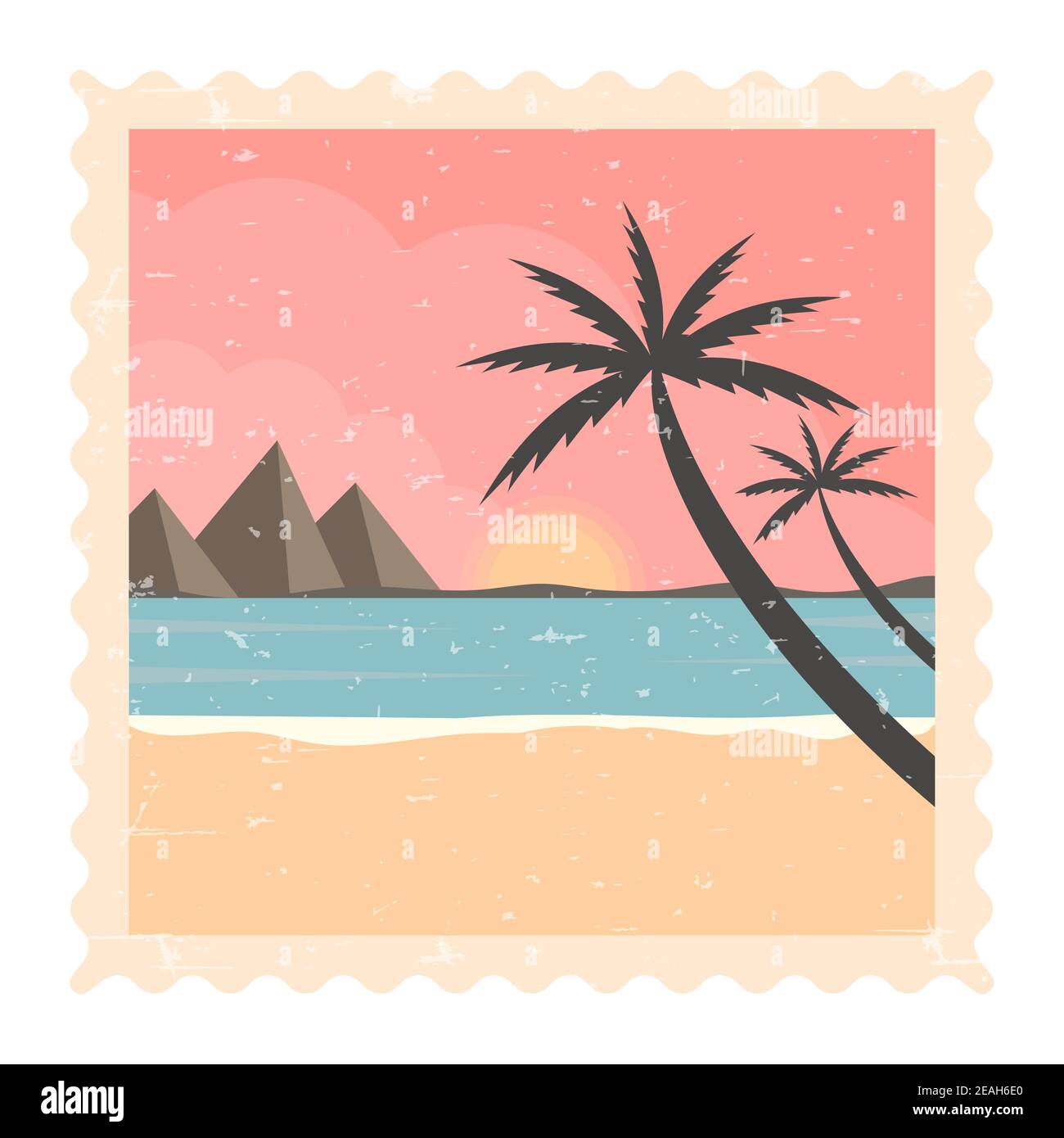 Retro Beach Background