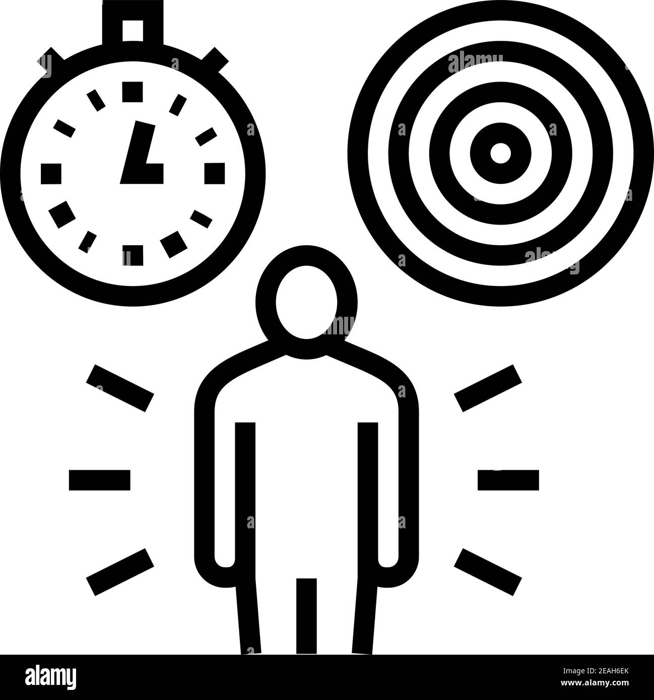 responsibility soft skill line icon vector illustration Stock Vector ...
