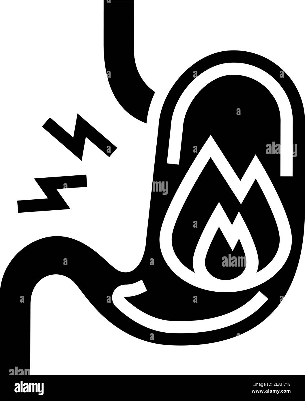 Treat heartburn Stock Vector Images - Alamy