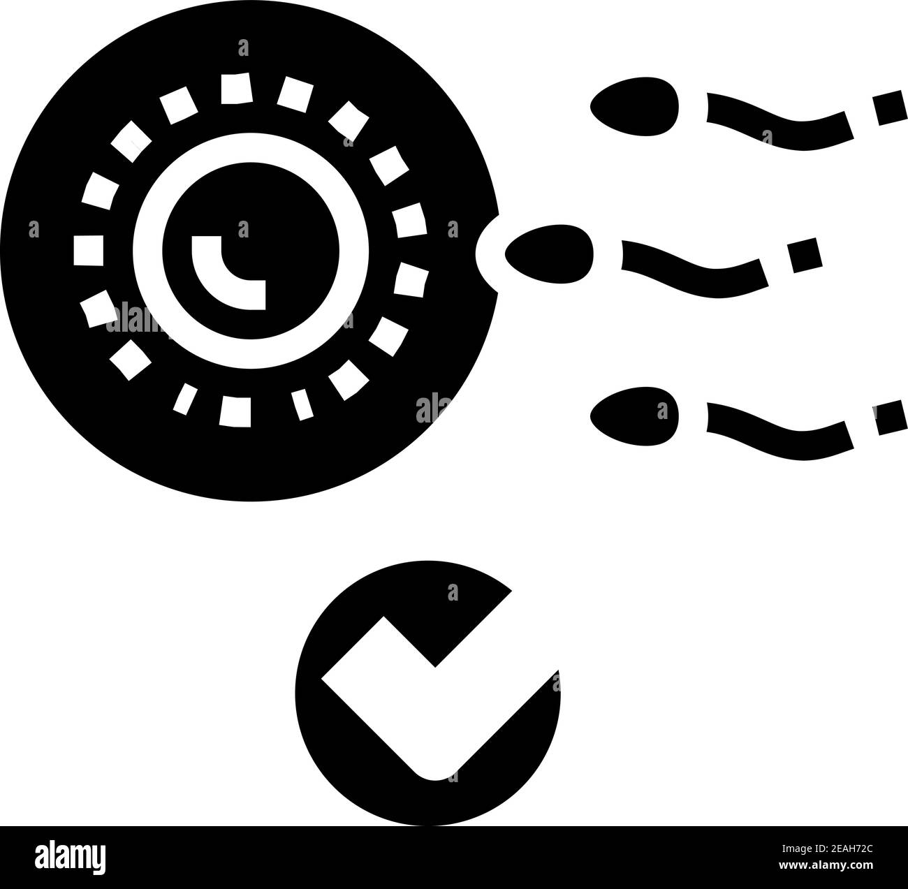 natural fertilization glyph icon vector illustration Stock Vector Image ...