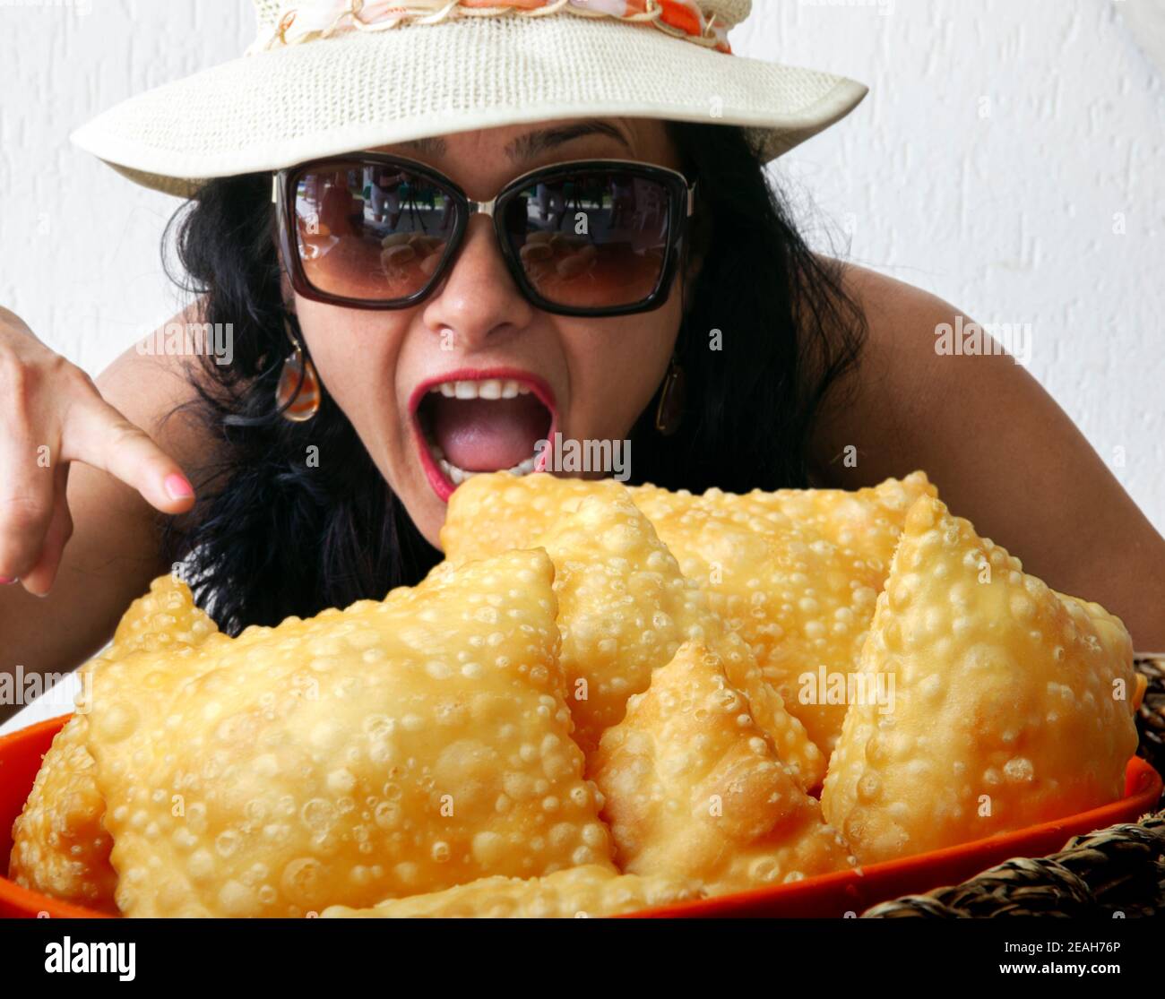 Pastel, Brazilian snack Stock Photo - Alamy