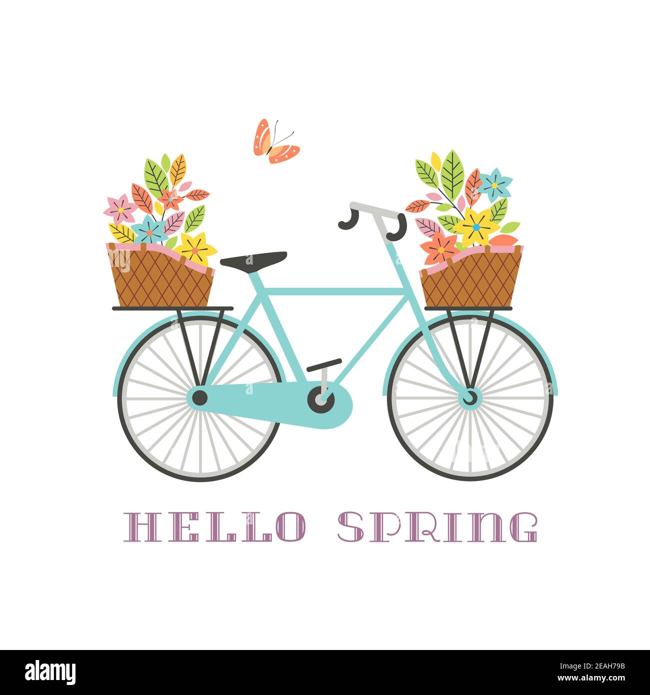 Wheel of flowers Stock Vector Images - Alamy