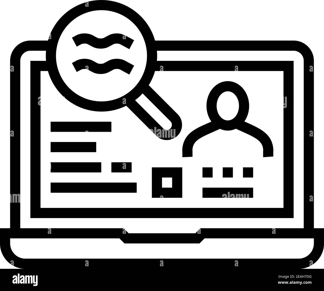 checking status allowance line icon vector illustration Stock Vector ...