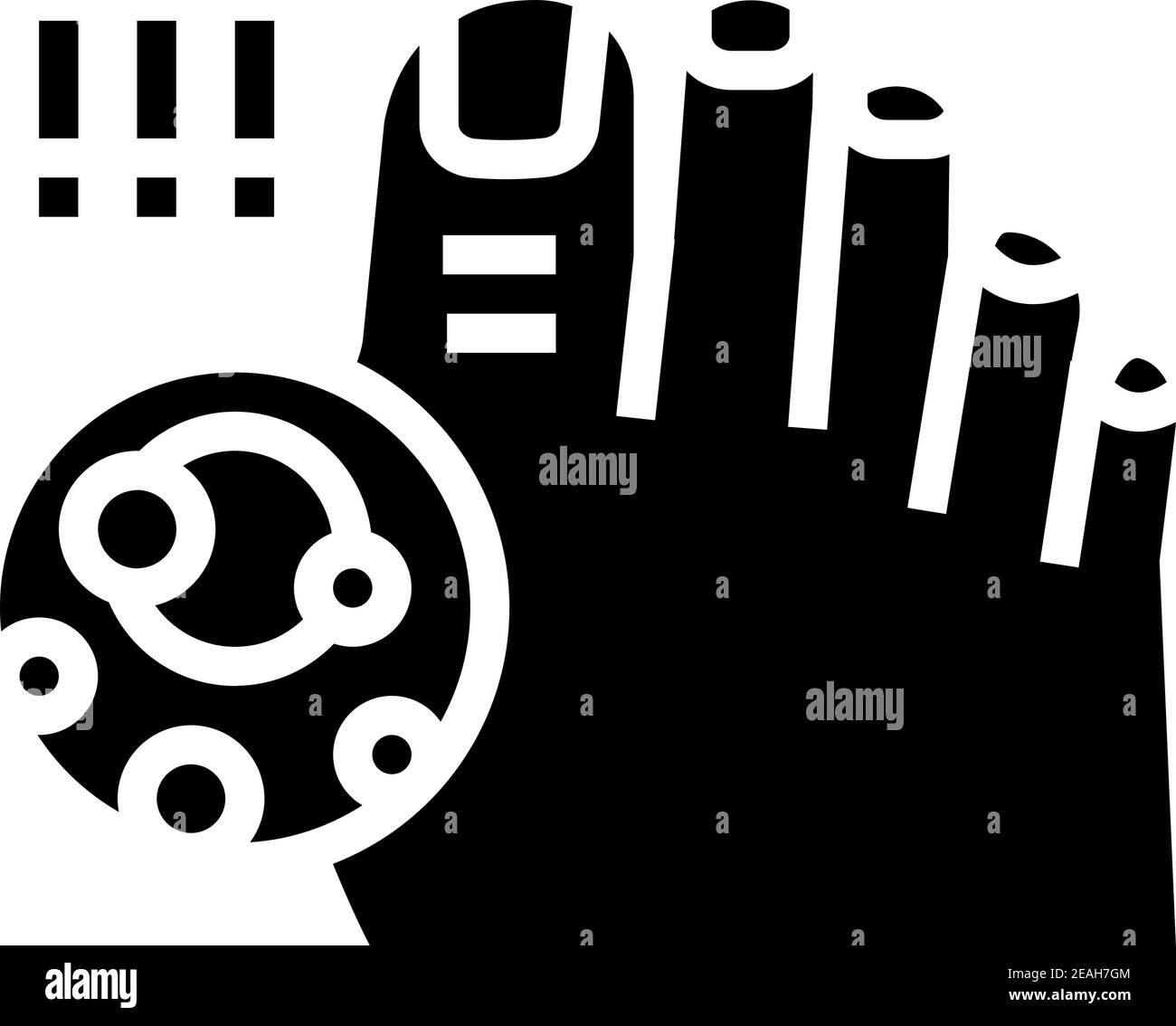 uric acid crystals gout glyph icon vector illustration Stock Vector ...