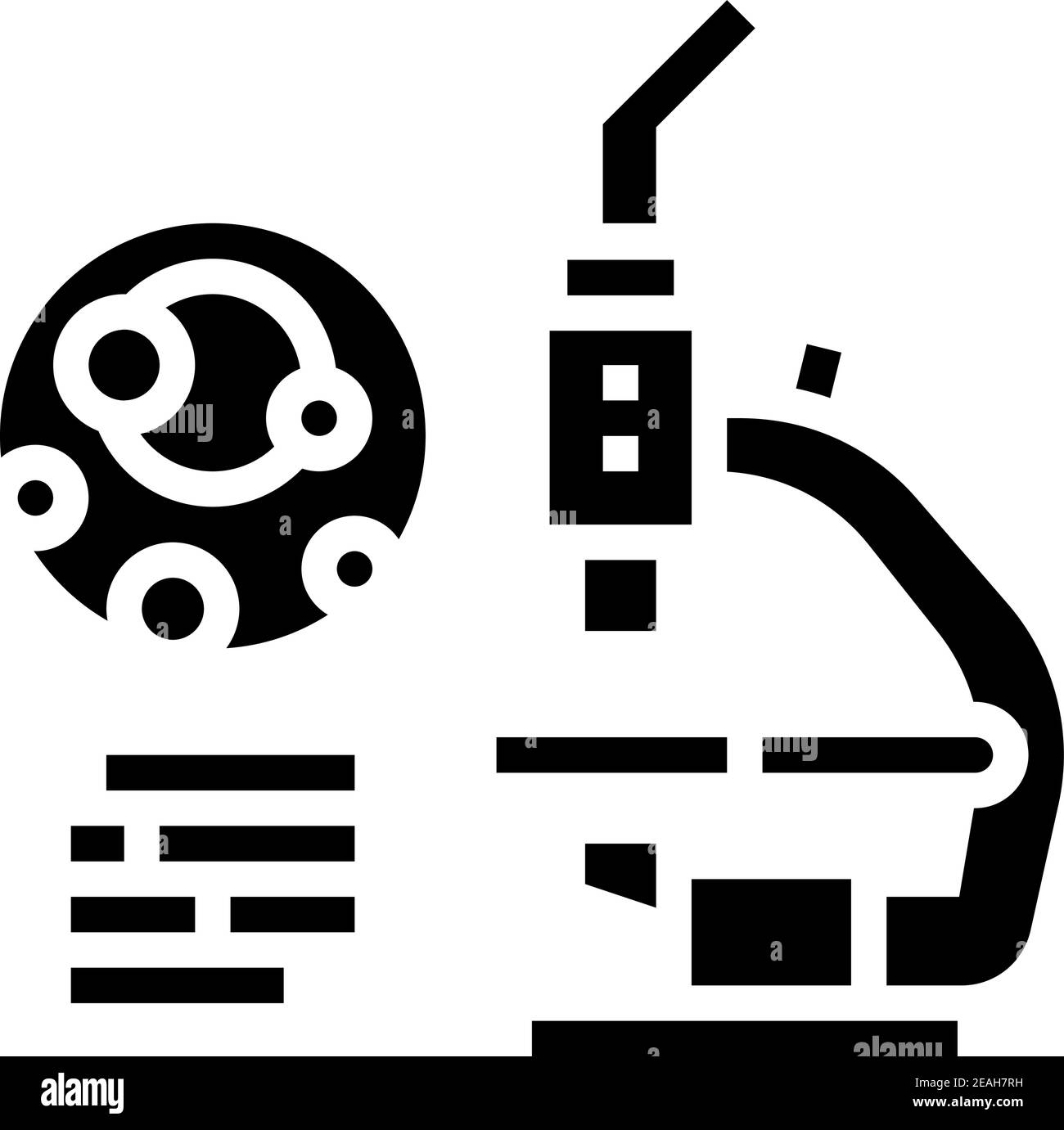 uric analysis on gout glyph icon vector illustration Stock Vector Image ...