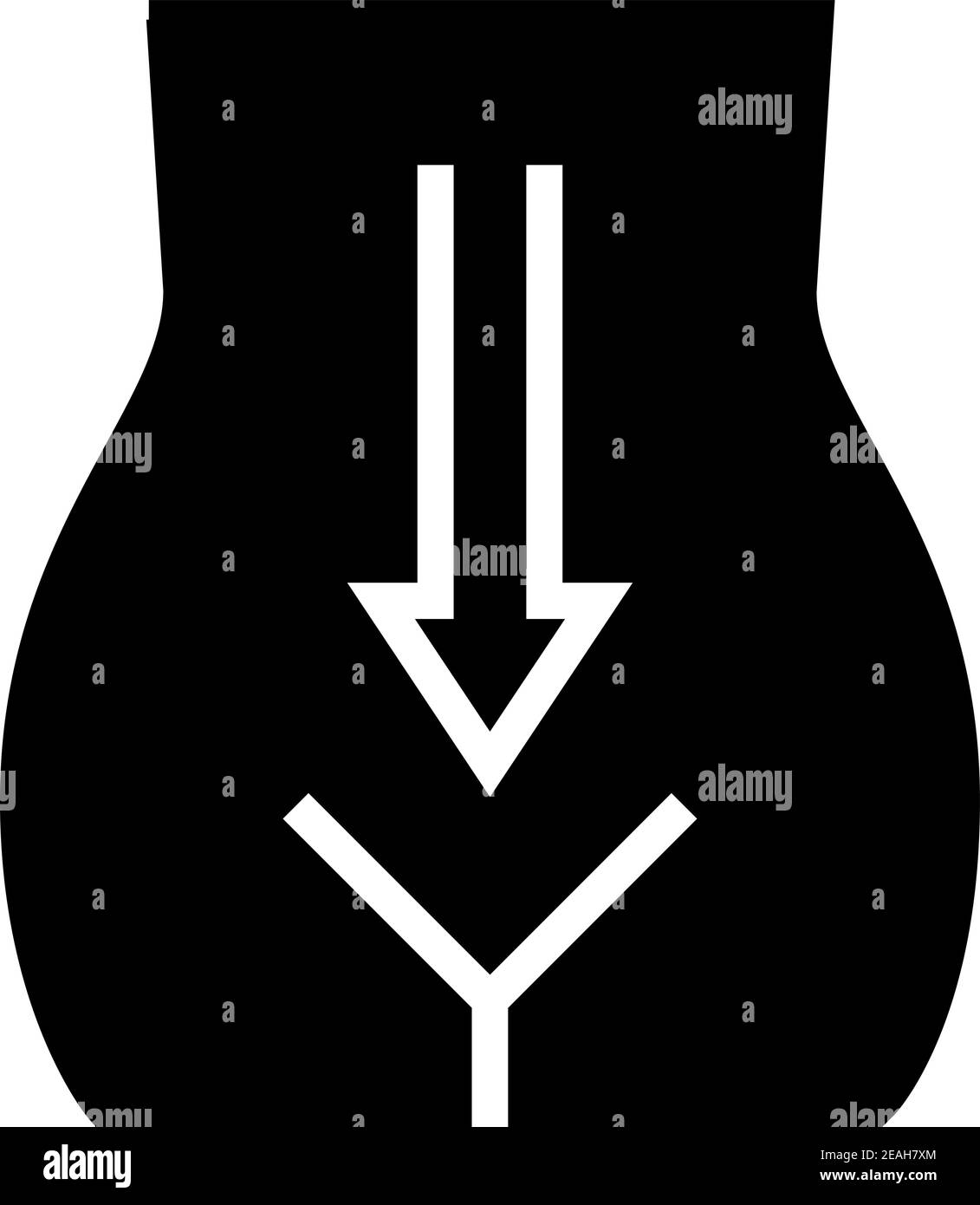 digestion system glyph icon vector illustration Stock Vector Image ...