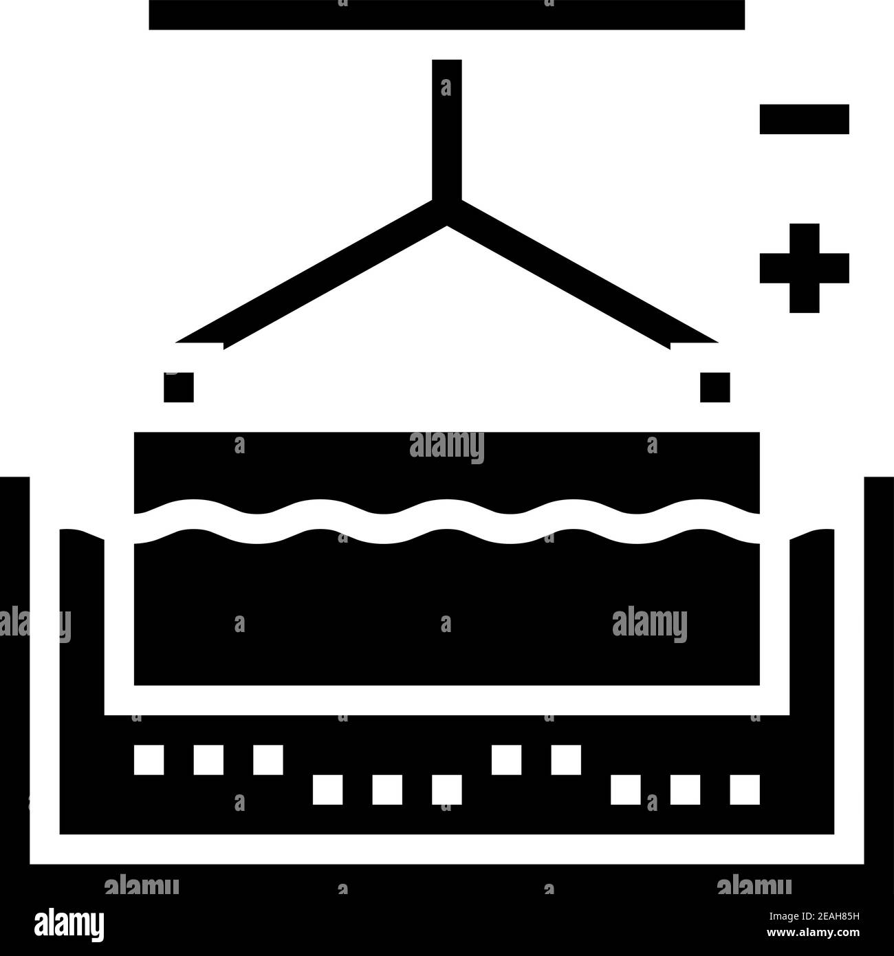 metal galvanization glyph icon vector illustration Stock Vector Image ...