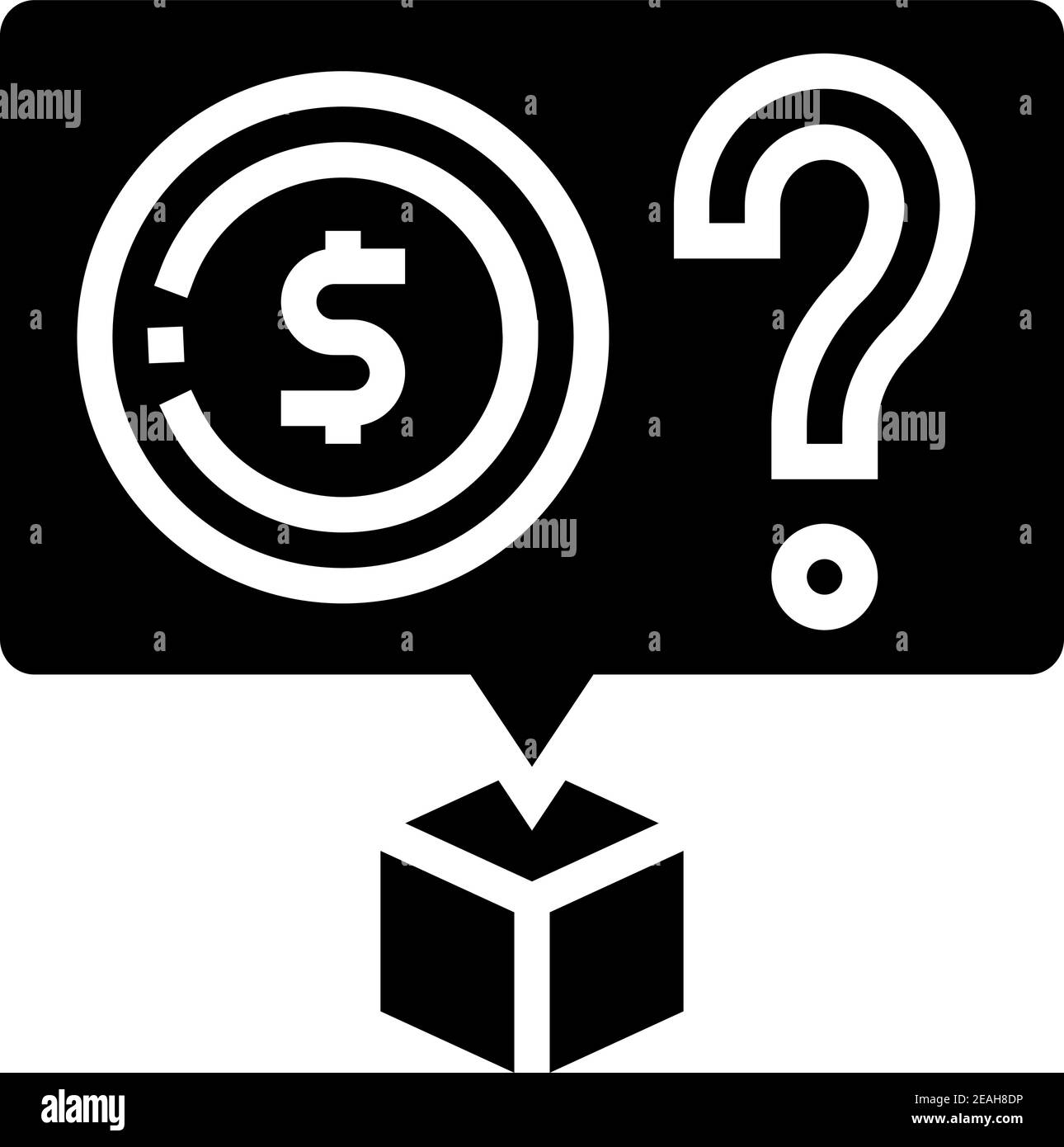 cost price glyph icon vector illustration Stock Vector Image & Art - Alamy