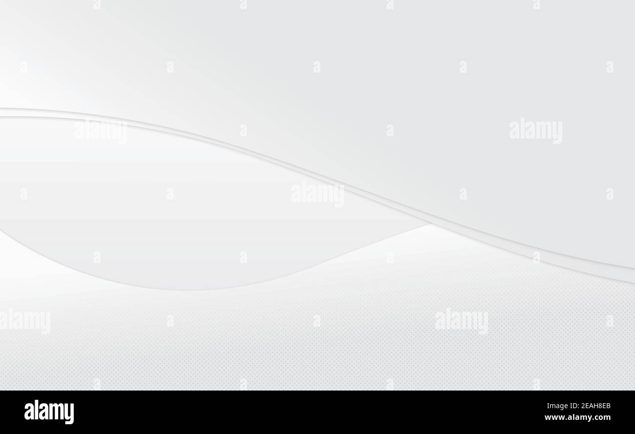 White abstract wavy lines and dots - Vector illustration Stock Vector ...