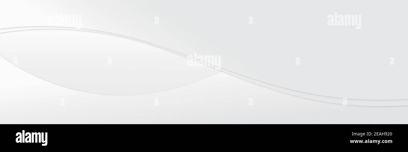 White abstract wavy lines and dots - Vector illustration Stock Vector ...