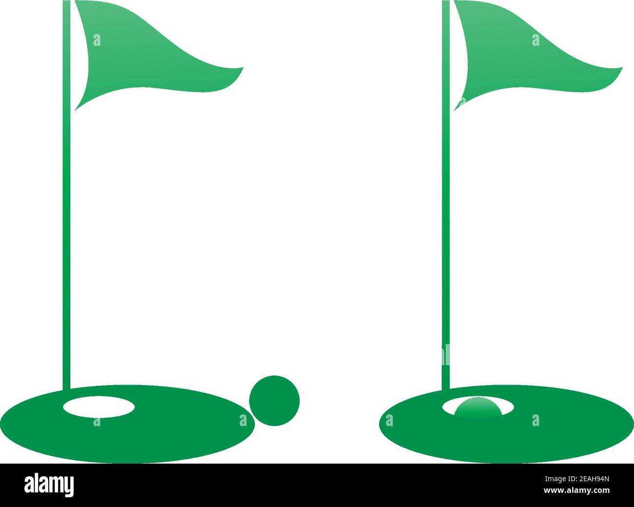 Golf logo icon template creative design illustration vector Stock ...