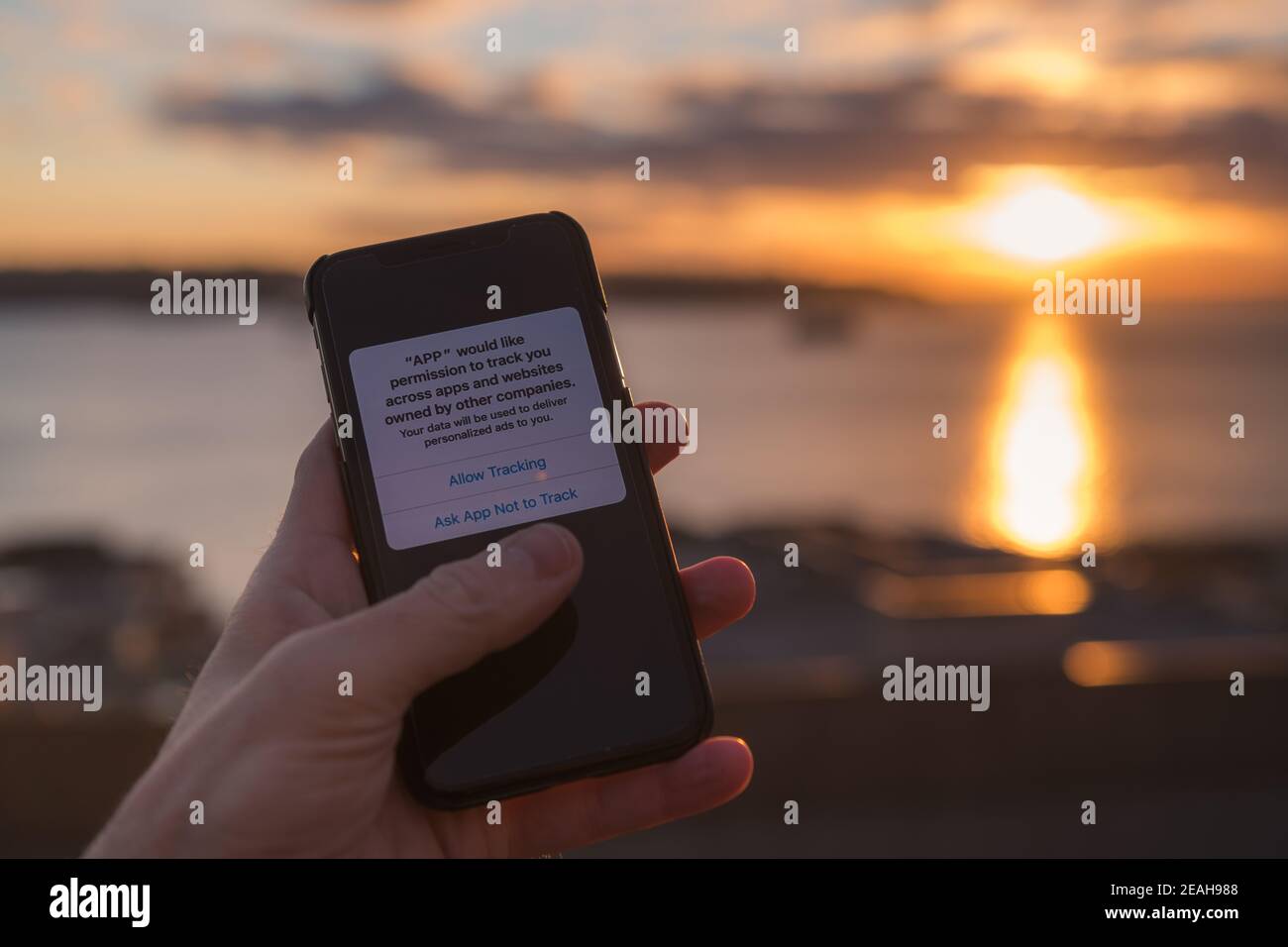 Mobile phone app data tracking image Stock Photo - Alamy