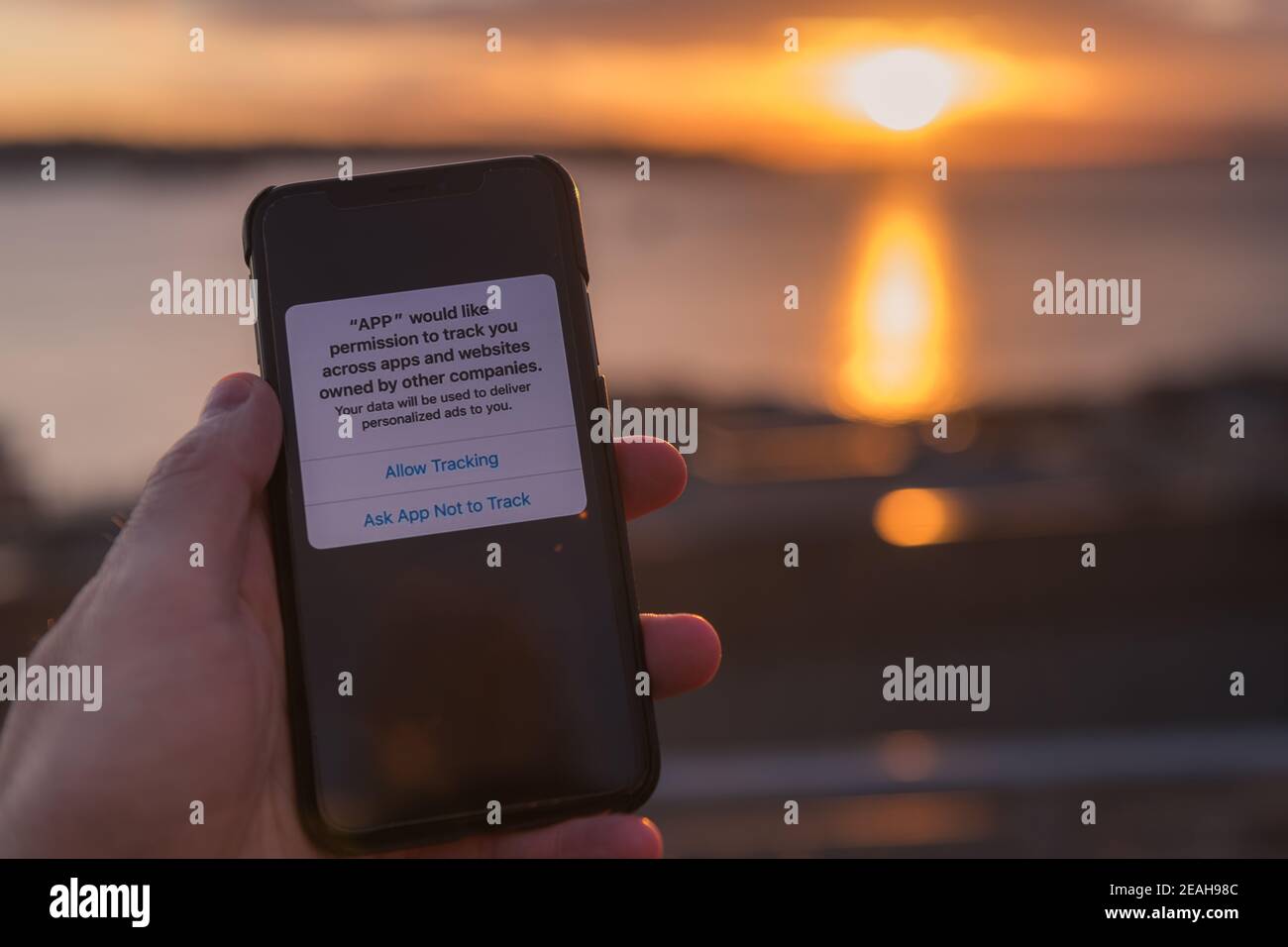 Mobile phone app data tracking image Stock Photo - Alamy