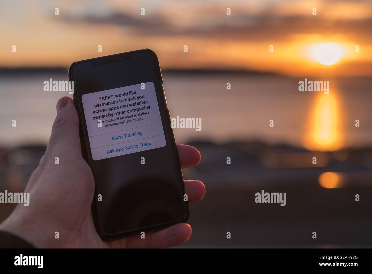 Mobile phone app data tracking image Stock Photo - Alamy