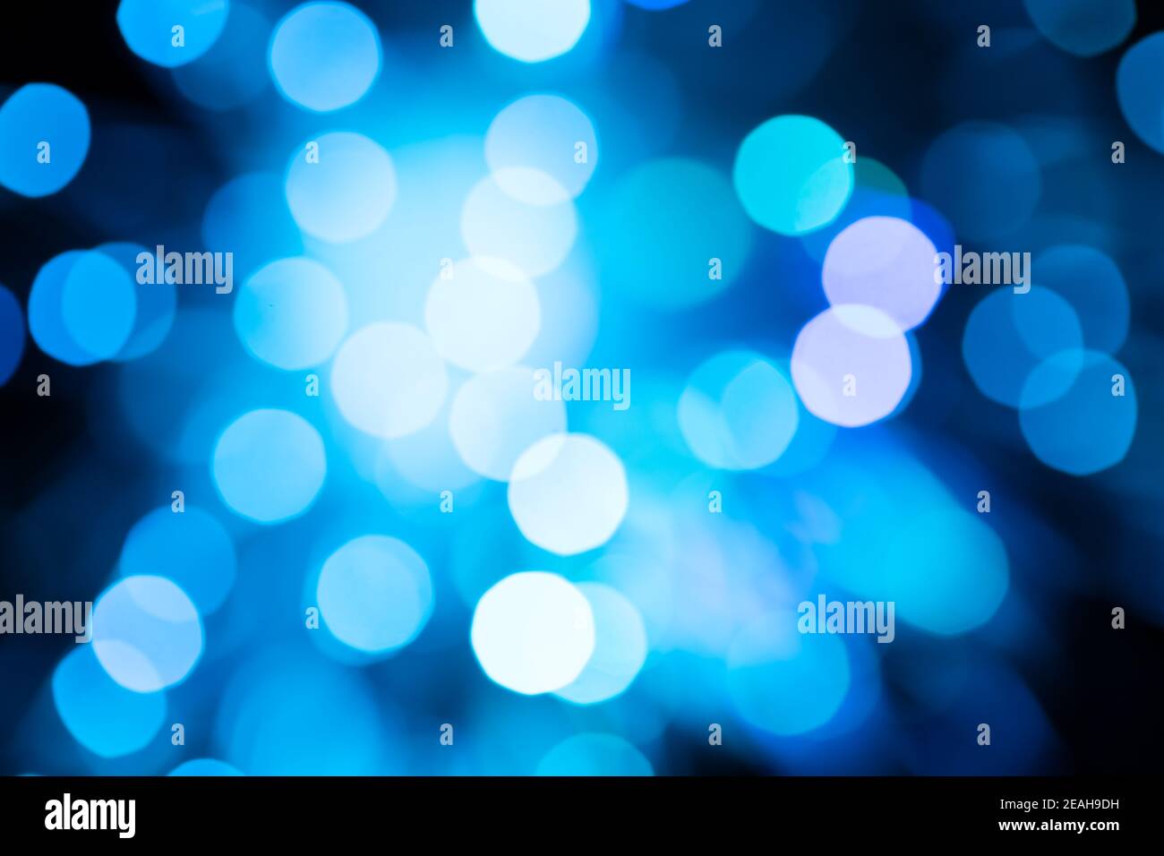 defocused blue optical fibre as a flare background Stock Photo - Alamy