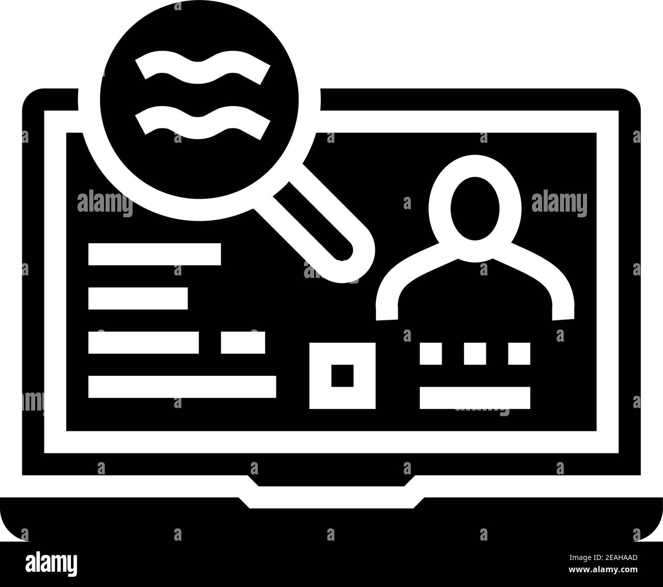 checking status allowance glyph icon vector illustration Stock Vector ...