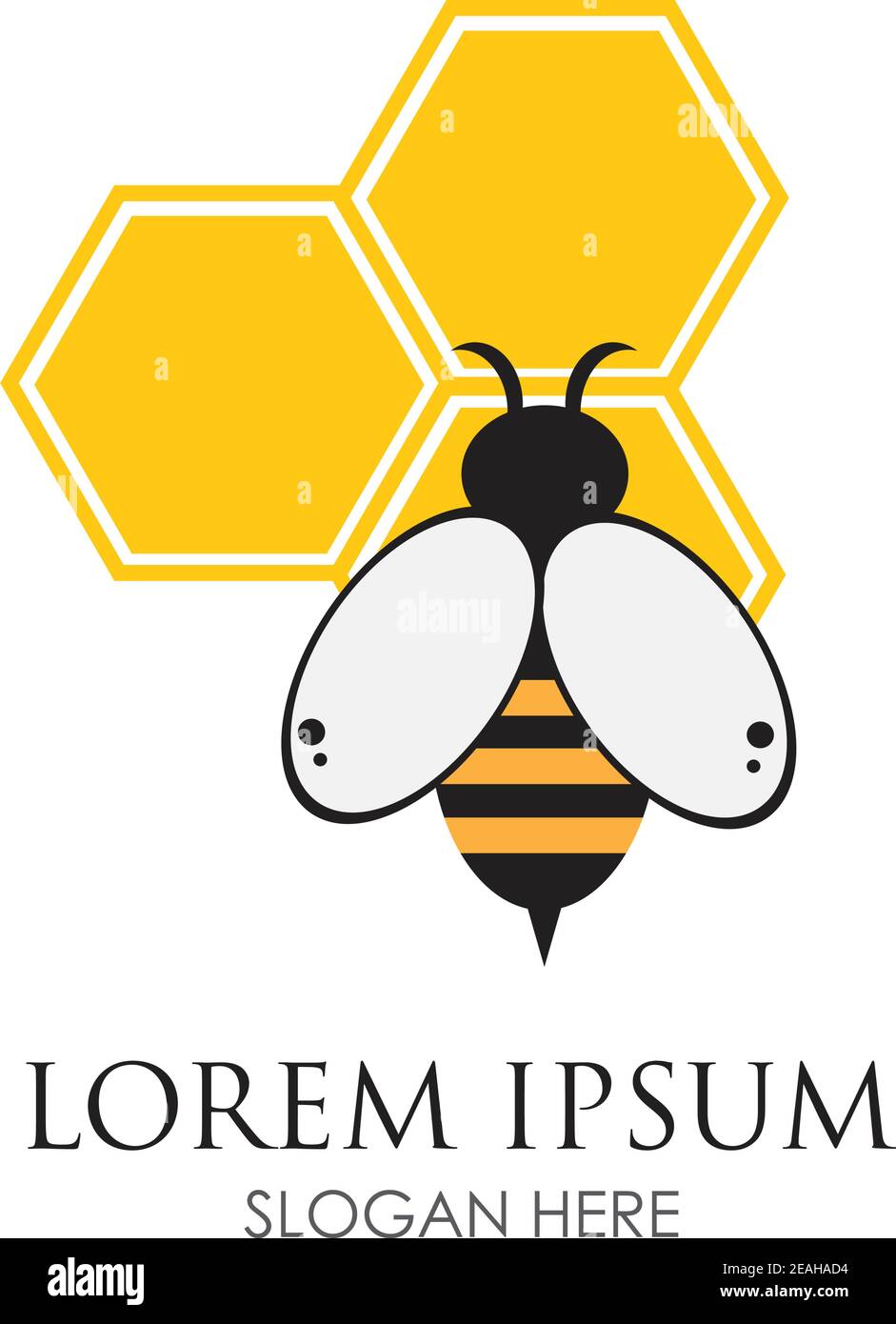 Bee logo vector icon illustration Stock Vector Image & Art - Alamy