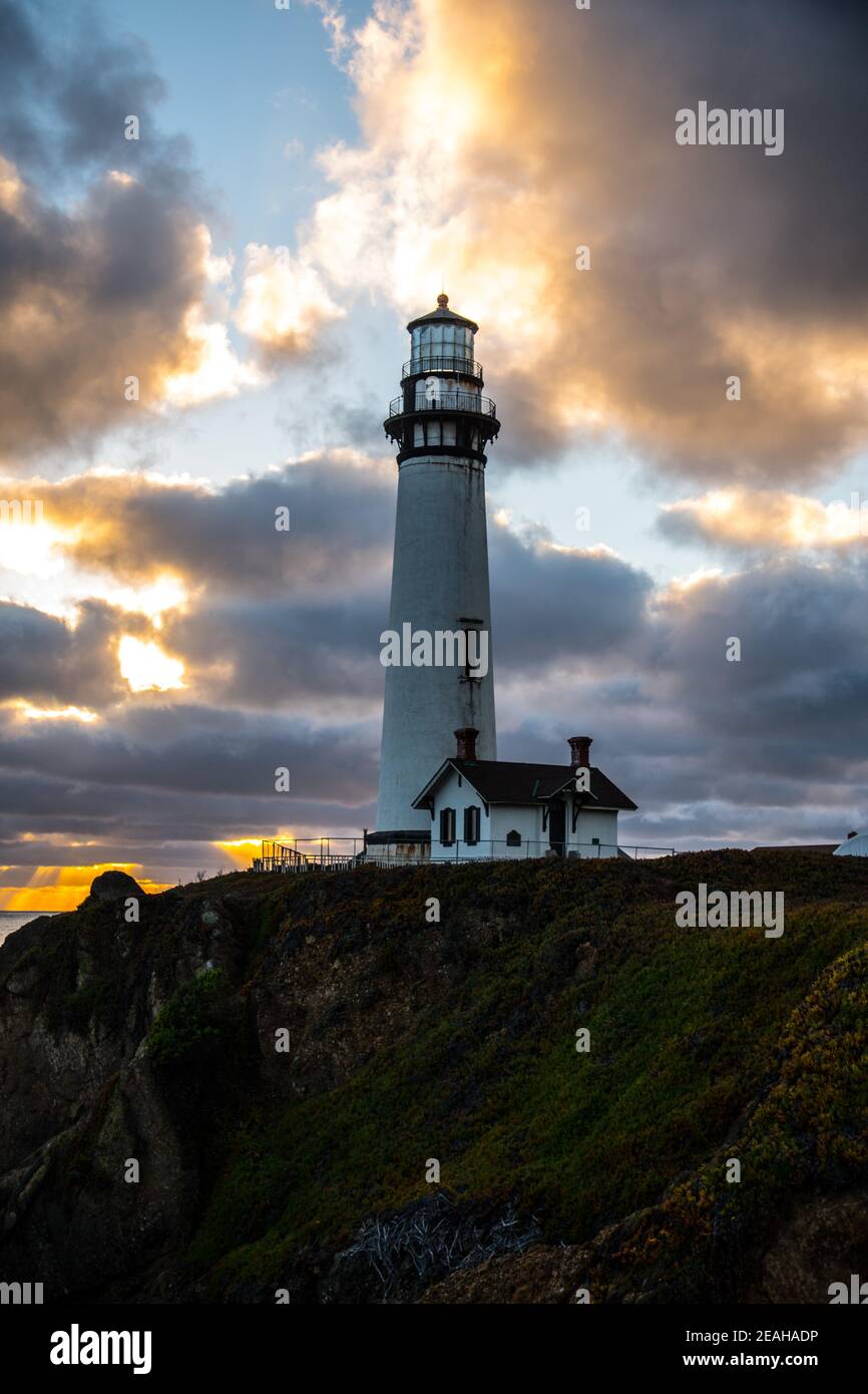 Pigeon Point light house Stock Photo - Alamy