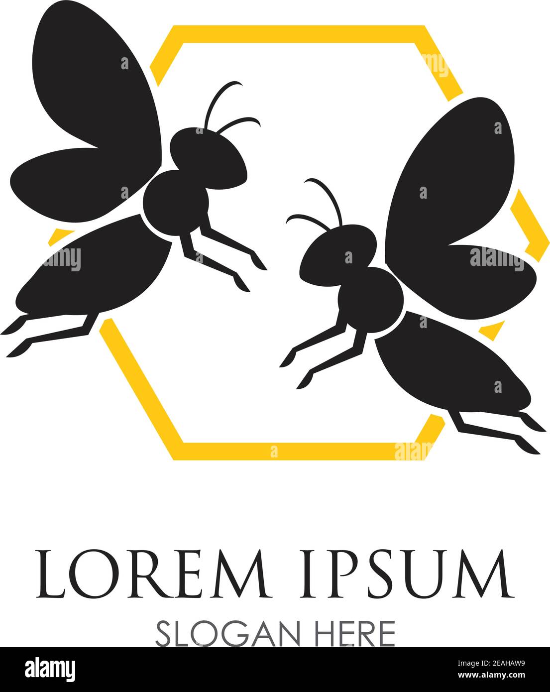 Insect vintage illustration vector Stock Vector Images - Alamy