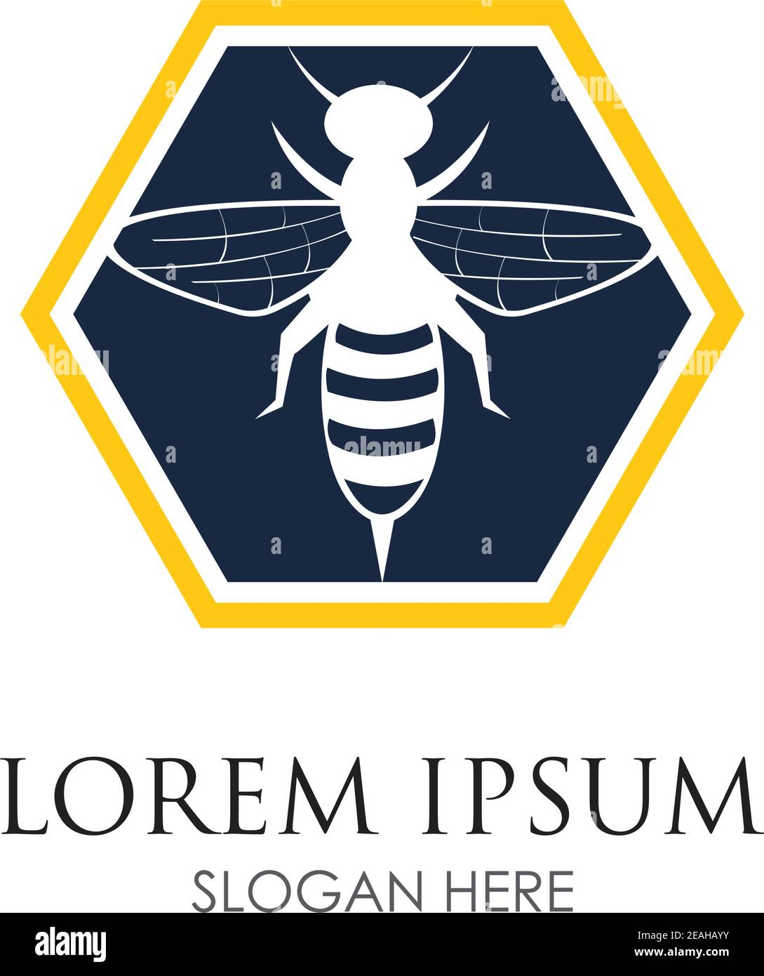 Bee logo vector icon illustration Stock Vector Image & Art - Alamy