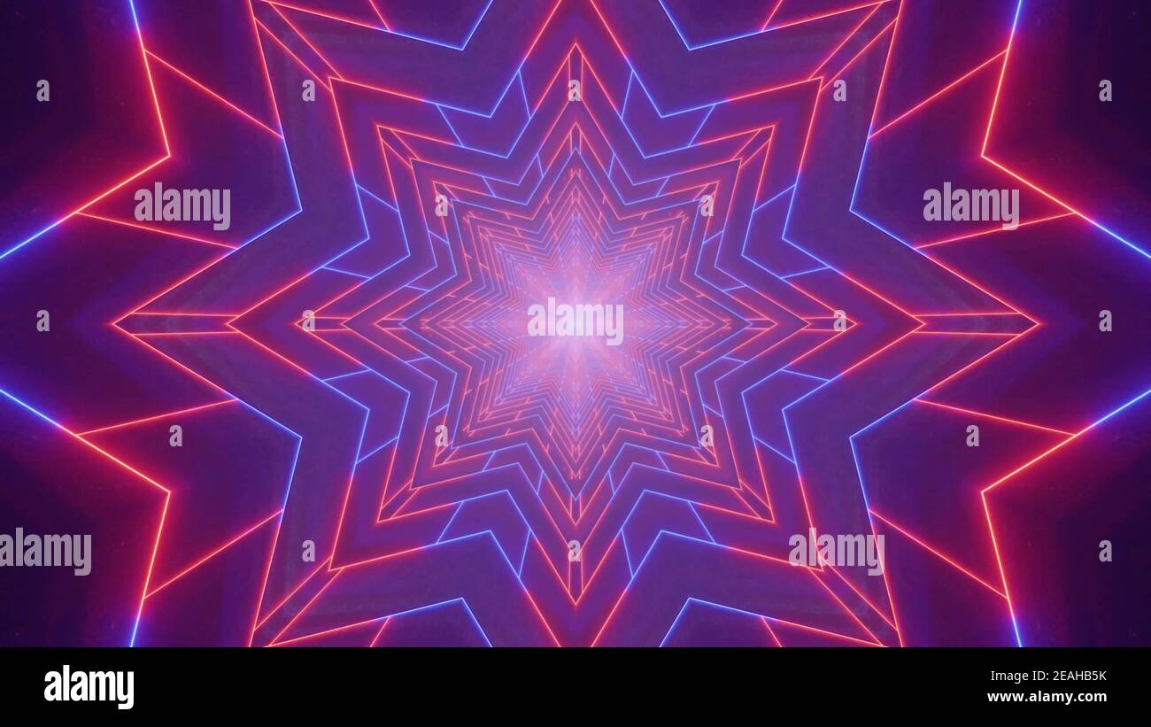 Illustrative of futuristic red and blue colors background with a ...
